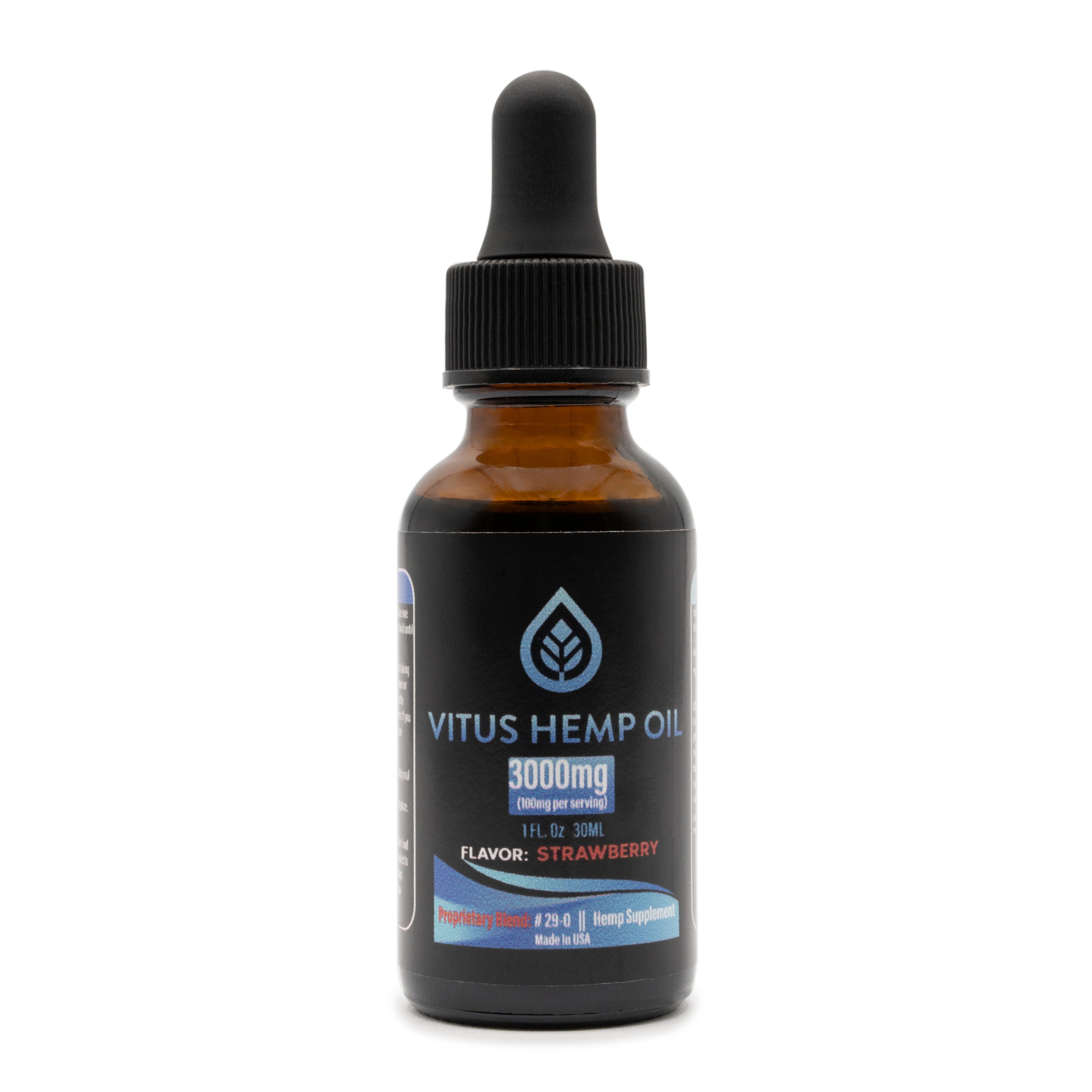 Vitus Hemp Oil 3000mg - Strawberry – Vitus LG